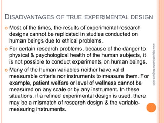 Experimental research design | PPSX