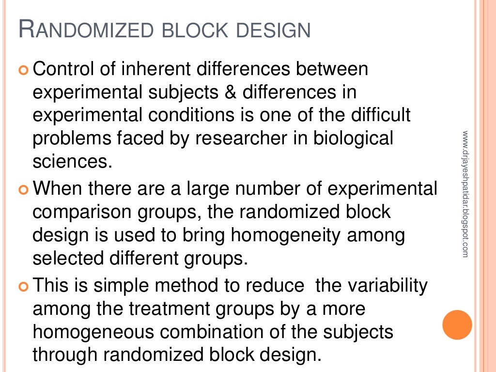 Experimental research design