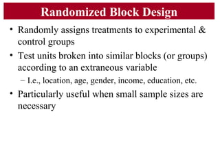 Experimental research design | PPT