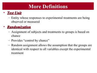 Experimental research design | PPT