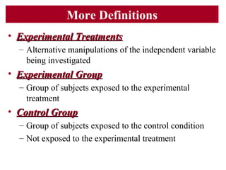 Control Group Definition