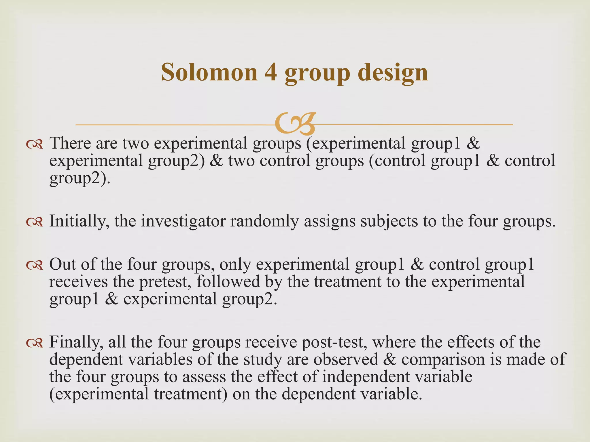 Experimental research design | PPTX