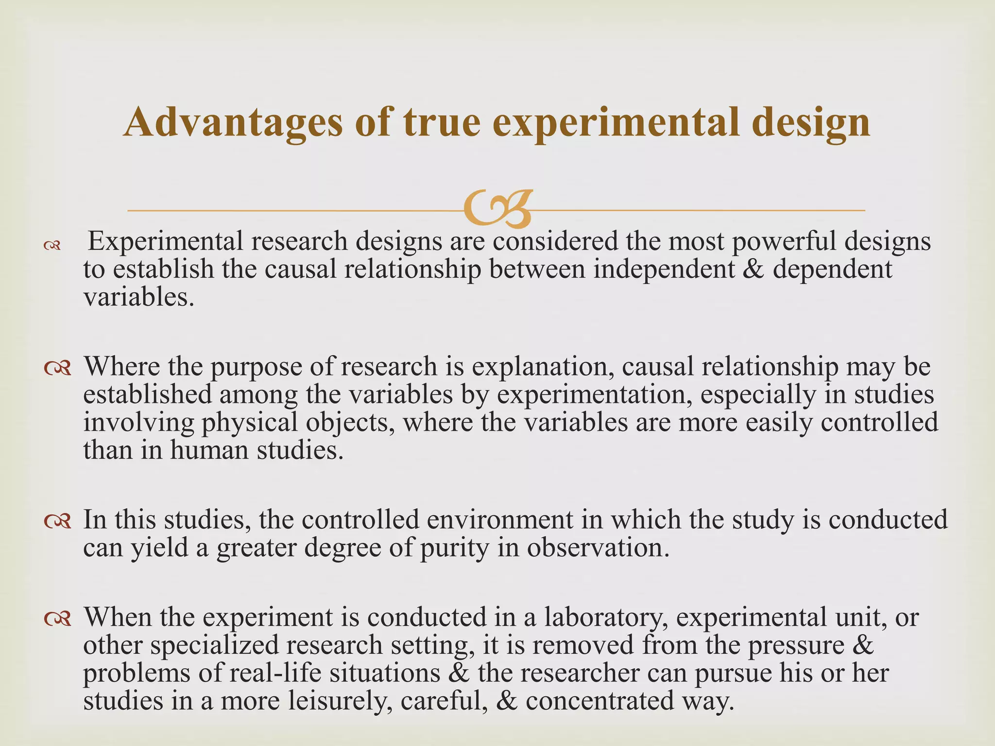 Experimental research design | PPTX