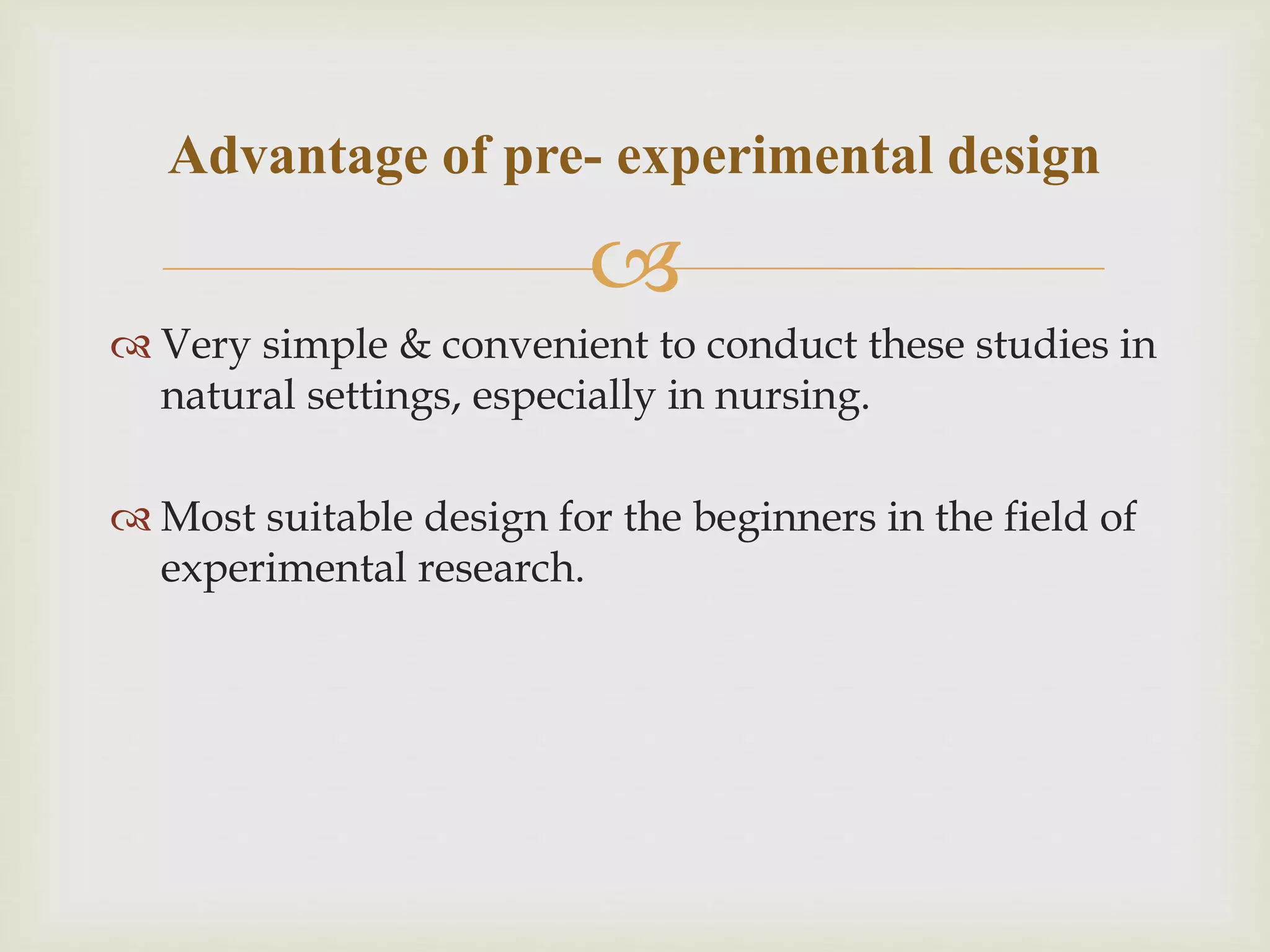 Experimental research design | PPTX | Science