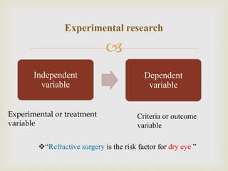 Experimental research design | PPTX