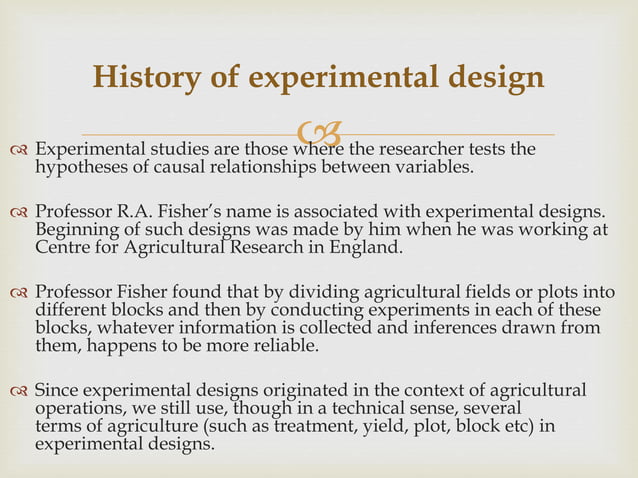 Experimental research design | PPT
