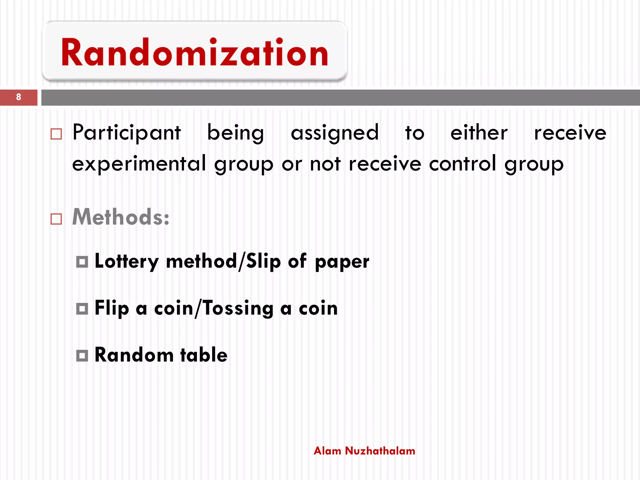 Experimental Research Design (True, Quasi and Pre Experimental Design ...