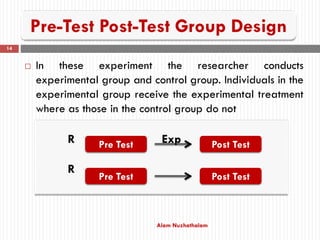 Experimental Research Design (True, Quasi and Pre Experimental Design ...
