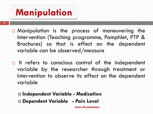 Experimental Research Design (True, Quasi and Pre Experimental Design ...