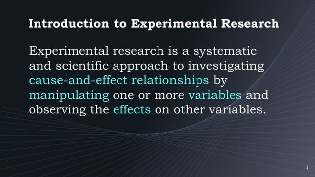 Experimental Research Designs | PPTX