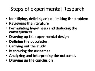 Experimental research ijaz butt | PPT