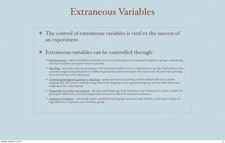 Experimental Research Overview | PDF