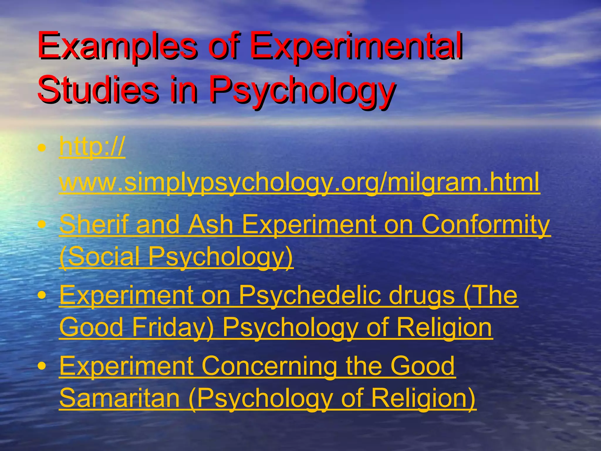 Research Methods in Psychology | PPT