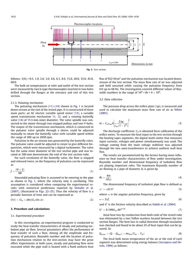 Experimental study of heat transfer in pulsating turbulent flow in a pipe | PDF | Physics | Science