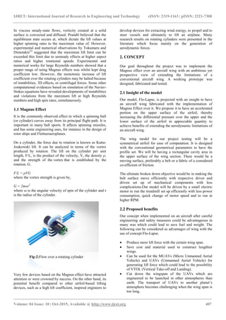 Experimental study of magnus effect over an aircraft wing | PDF
