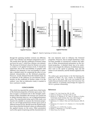 Experimental Study Of The FrictionalPproperties Of Friction | PDF