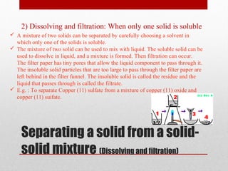 Science chemistry @ Separation and purifying methods.ppt | PPT