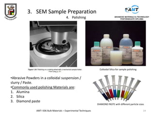 Experimental techniques sem | PPT