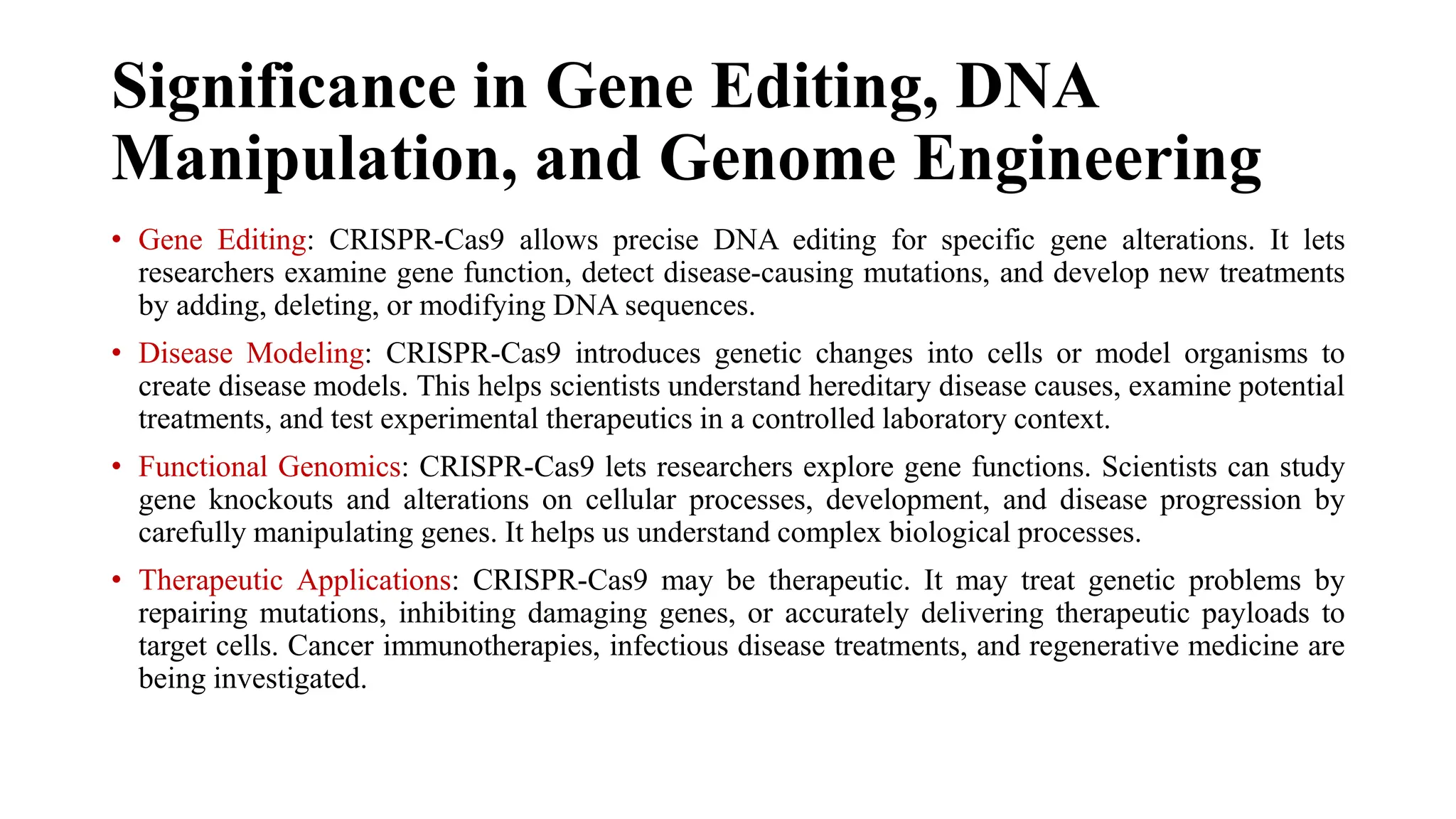 Experimental Techniques and Limitations of CRISPR and Gene.pptx ...