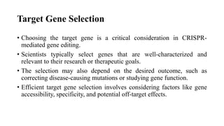 Experimental Techniques and Limitations of CRISPR and Gene.pptx ...