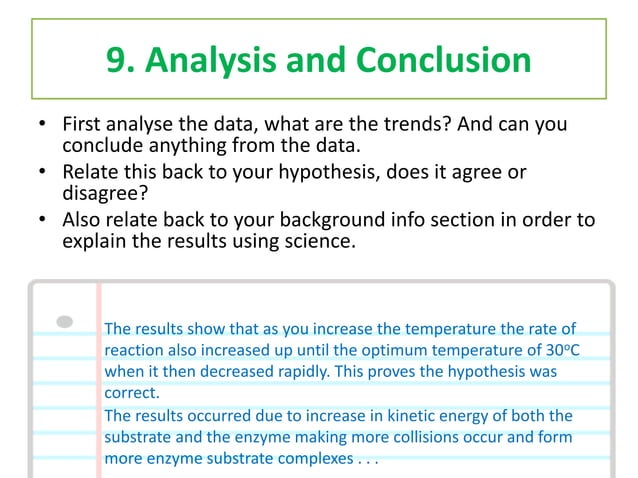 Mr Exham's Guide to writing up a Biology Practical Investigation | PPTX ...
