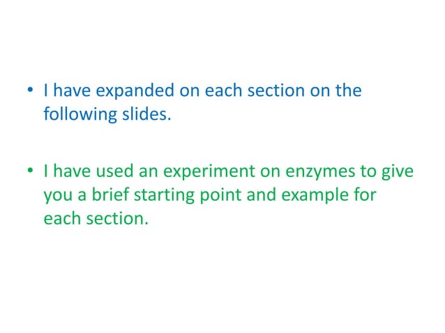 Mr Exham's Guide to writing up a Biology Practical Investigation | PPTX ...