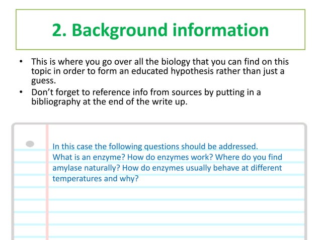 Mr Exham's Guide to writing up a Biology Practical Investigation | PPTX ...