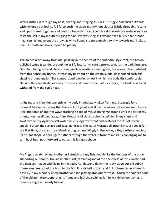 Experimental Writing Story | PDF