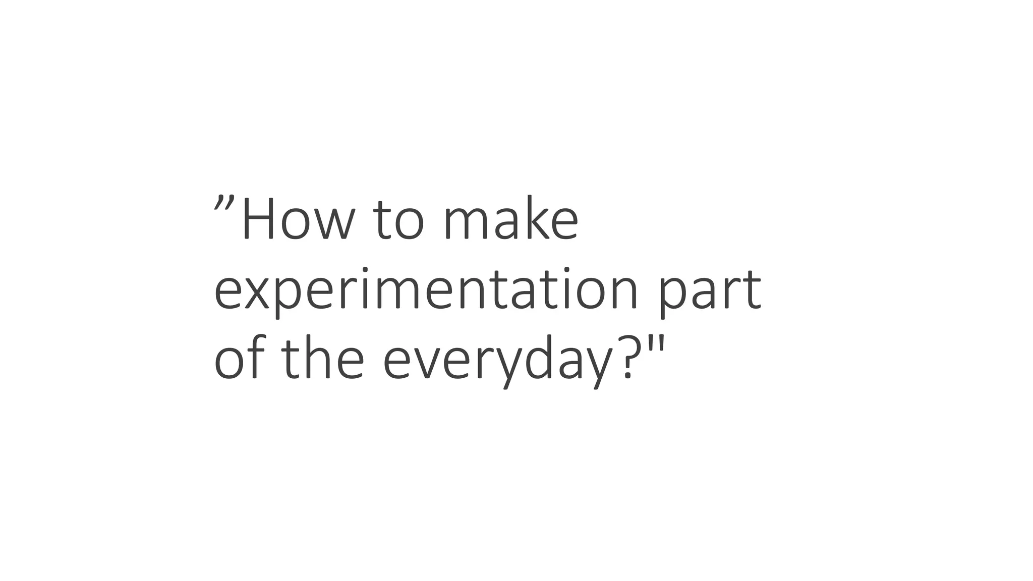 Experimentation in AEC Business | PPT