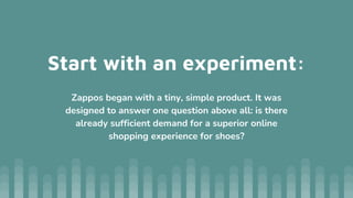 Experimentation | PPTX | Startups | Business