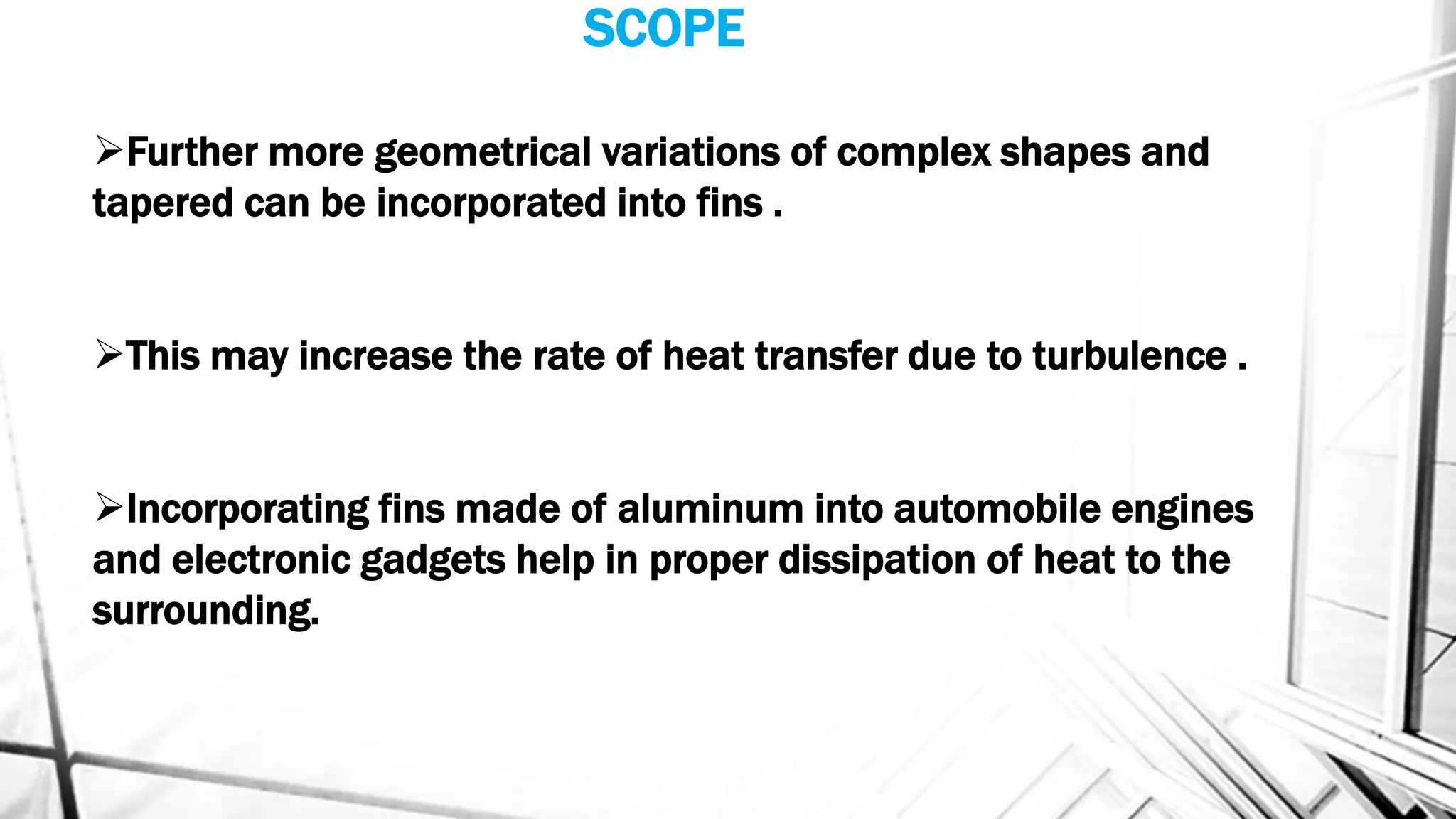 Experimentation and analysis of fins | PPTX