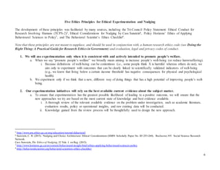 Experimentation and nudging in government | PDF