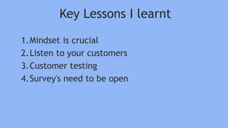 Lean Startup Experimentation, outputs to outcomes, short version. | PPT