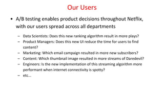 Experimentation Platform at Netflix | PDF
