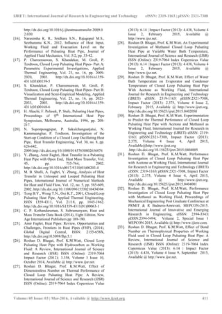 Experimentation to predict the thermal performance of conventional heat ...