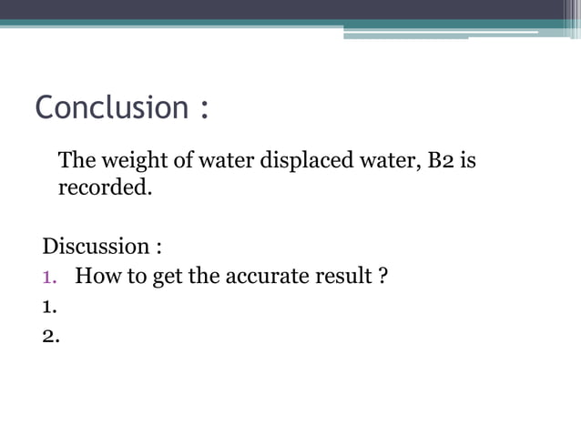 Experiment buoyant force | PPTX