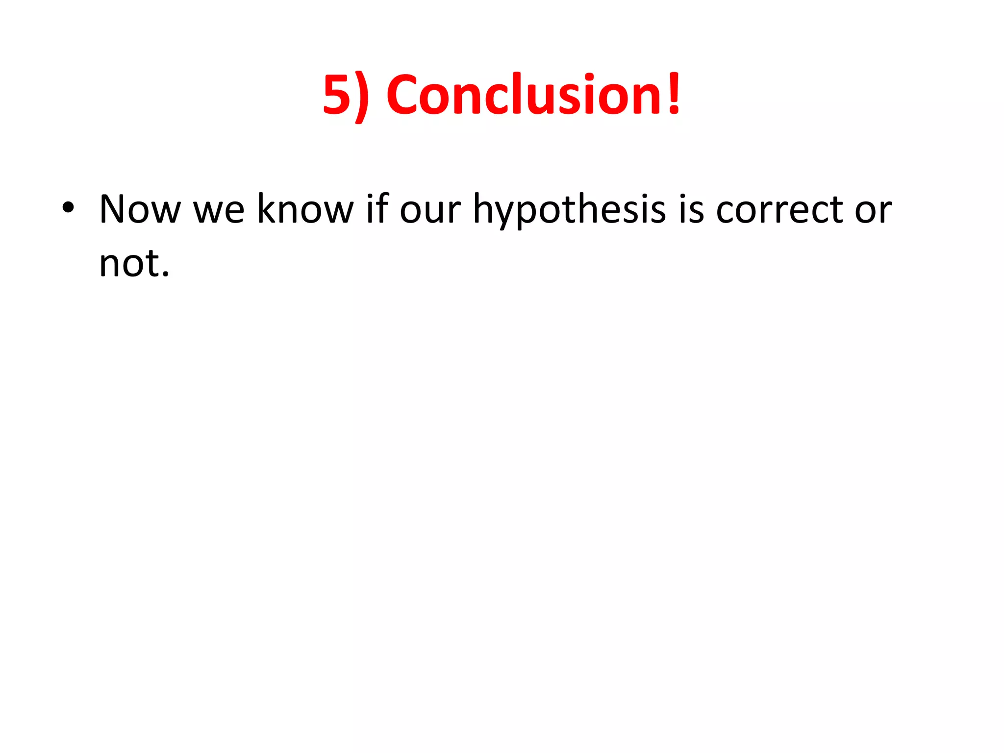 Experiment conclusion | PPT