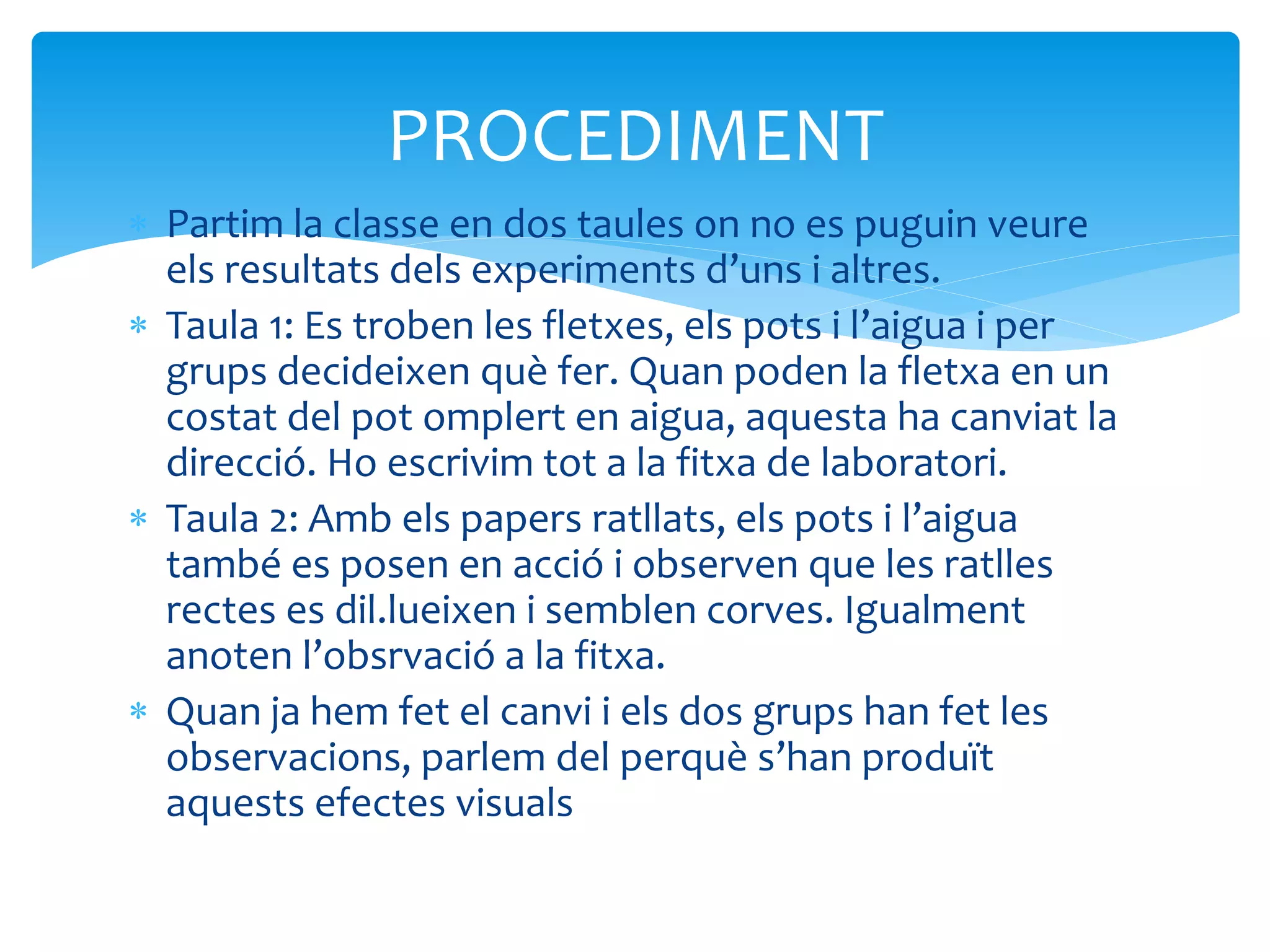 Experimentem amb la llum | PPT