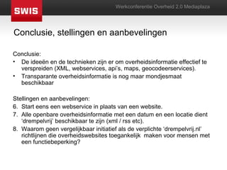 Experimenteren Met Overheidsinformatie | PPT | Technology & Computing