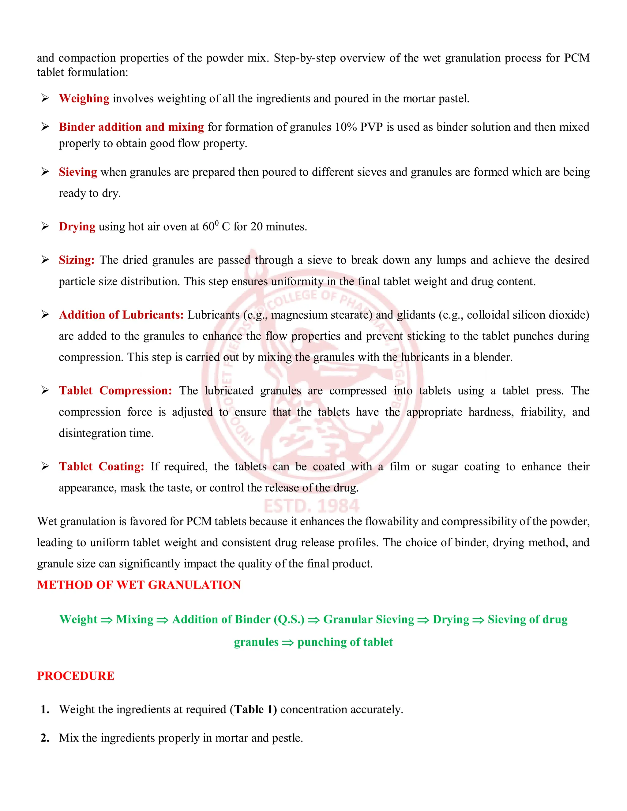 Experiment Findings Formulation and Evaluation of PCM Tablet.pdf