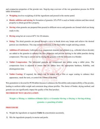 Experiment Findings Formulation and Evaluation of PCM Tablet.pdf