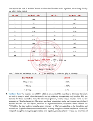Experiment Findings Formulation and Evaluation of PCM Tablet.pdf
