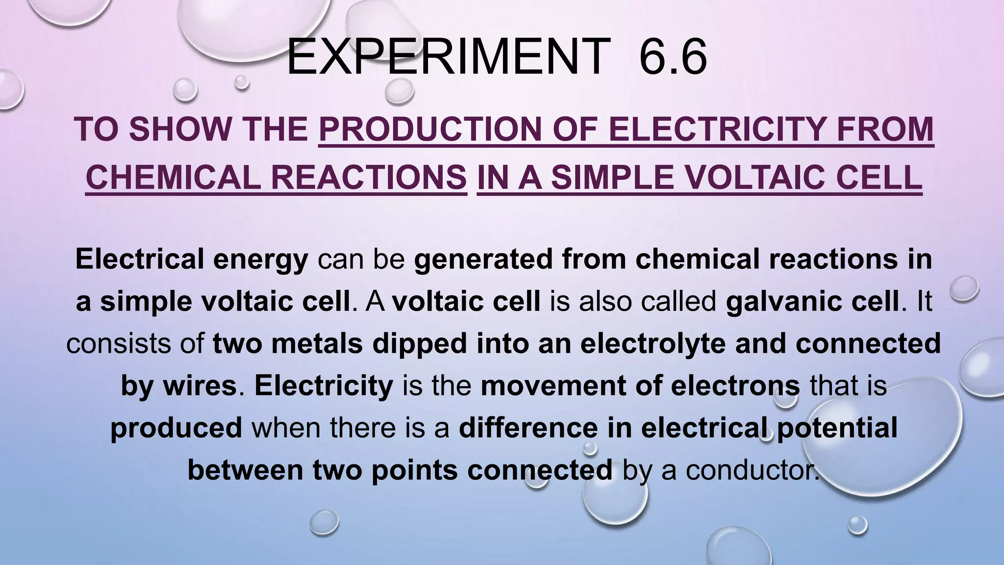 Experiment Form 4 Chapter 6 Electrochemistry | PPTX