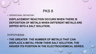 Experiment Form 4 Chapter 6 Electrochemistry | PPTX