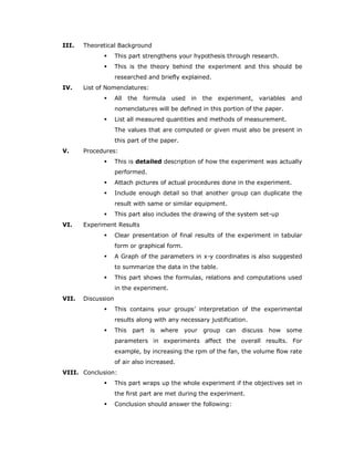Experiment format | PDF