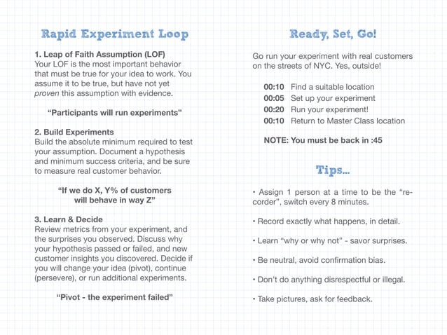 Field Guide to Rapid Experimentation | PPT