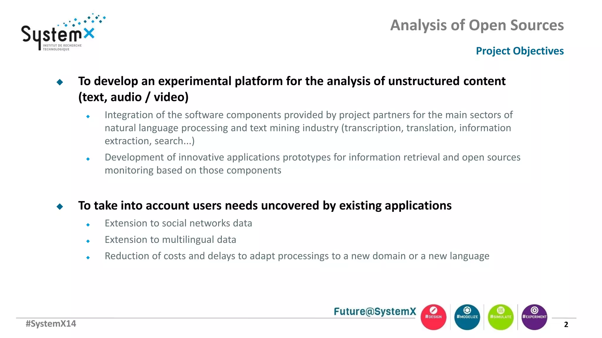 Future@SystemX - Nabil Bouzerna - Experiment IMM Project | PDF