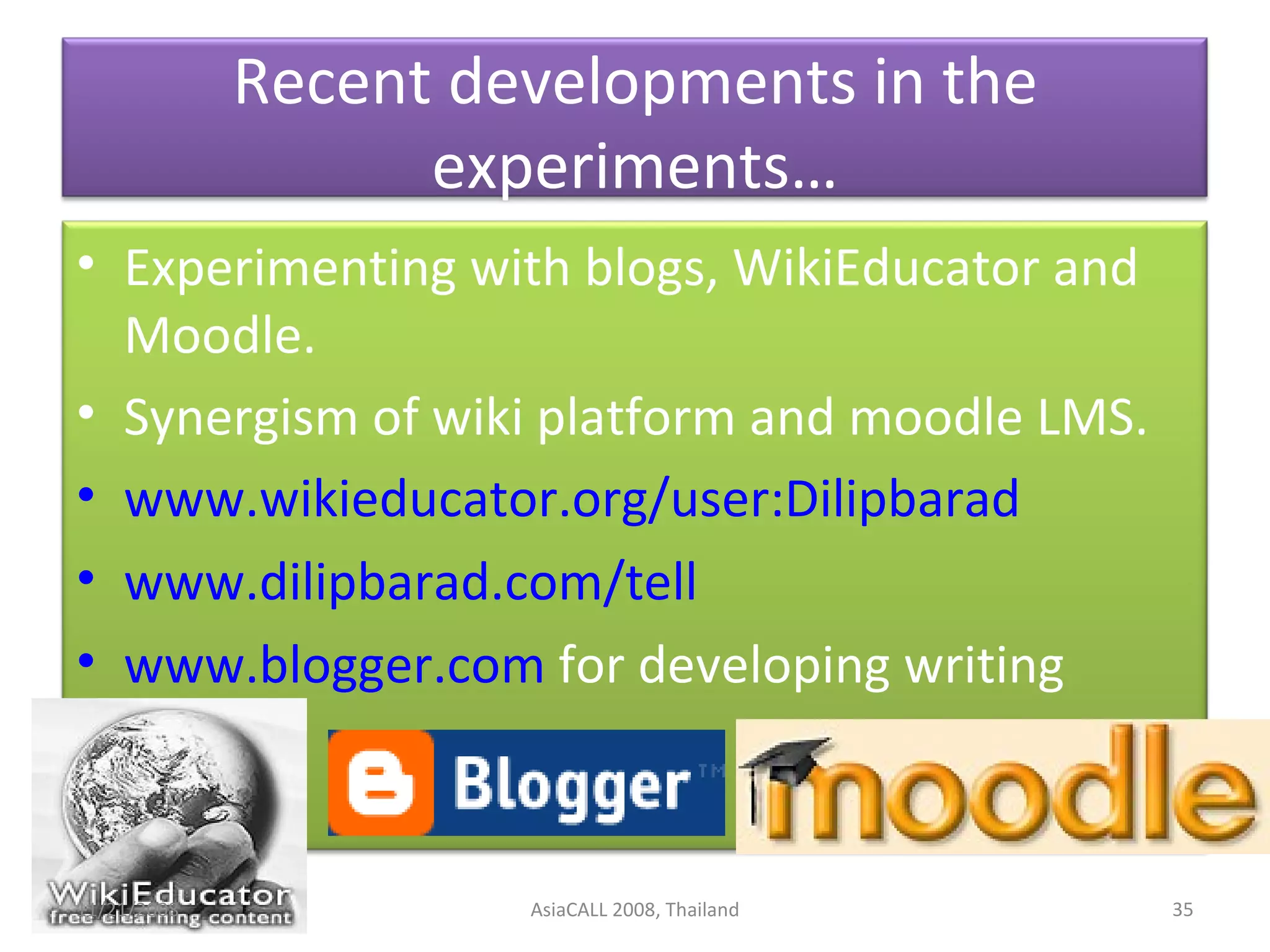 Experimenting ICT in English Language and Literature | PPT