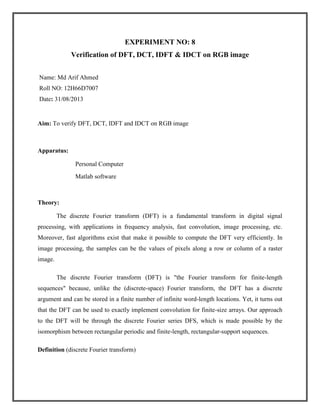 M.TECH, ECE 2nd SEM LAB RECORD | PDF
