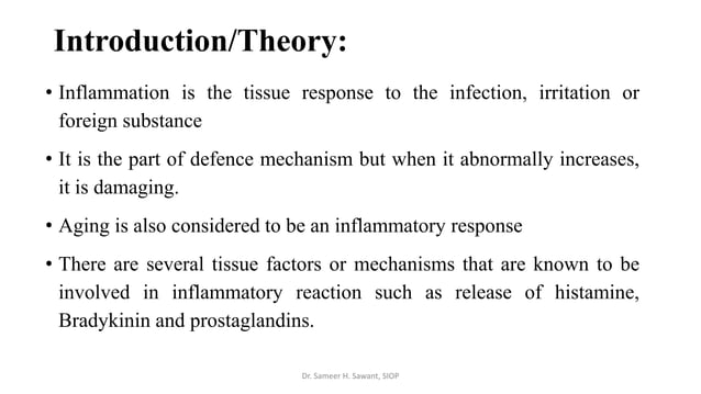 Anti-inflammatory activity of drugs using carrageenan induced paw-edema ...